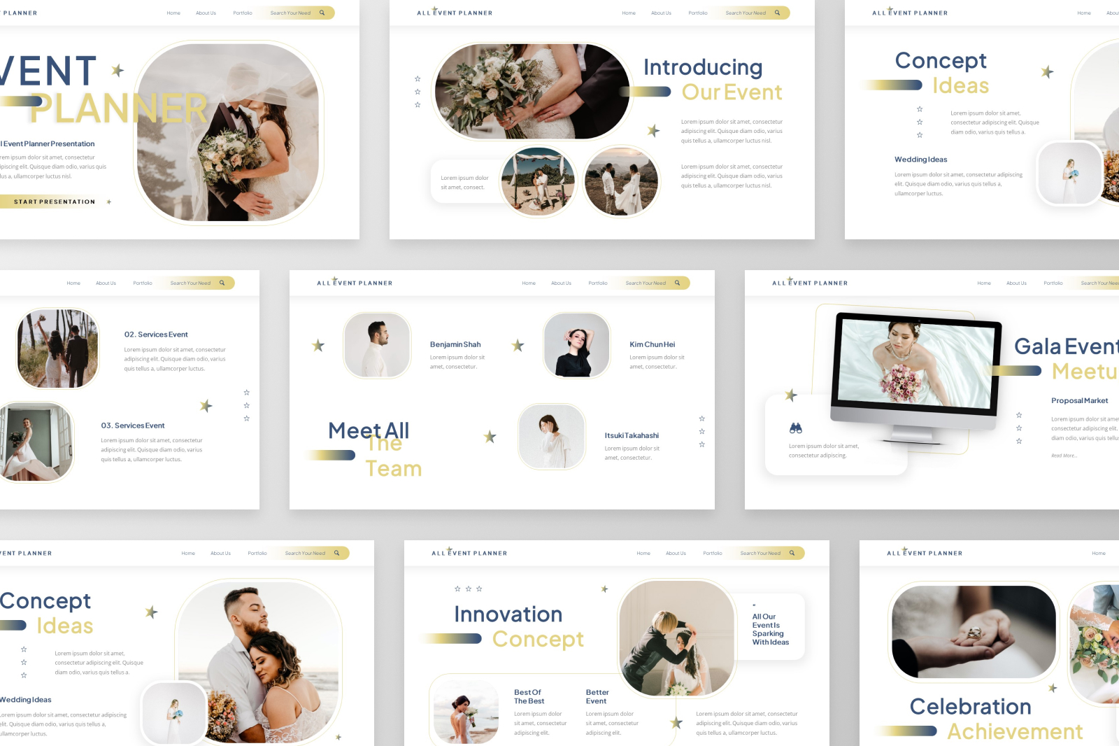 All Event - Event Planner Keynote Template, Presentation Templates