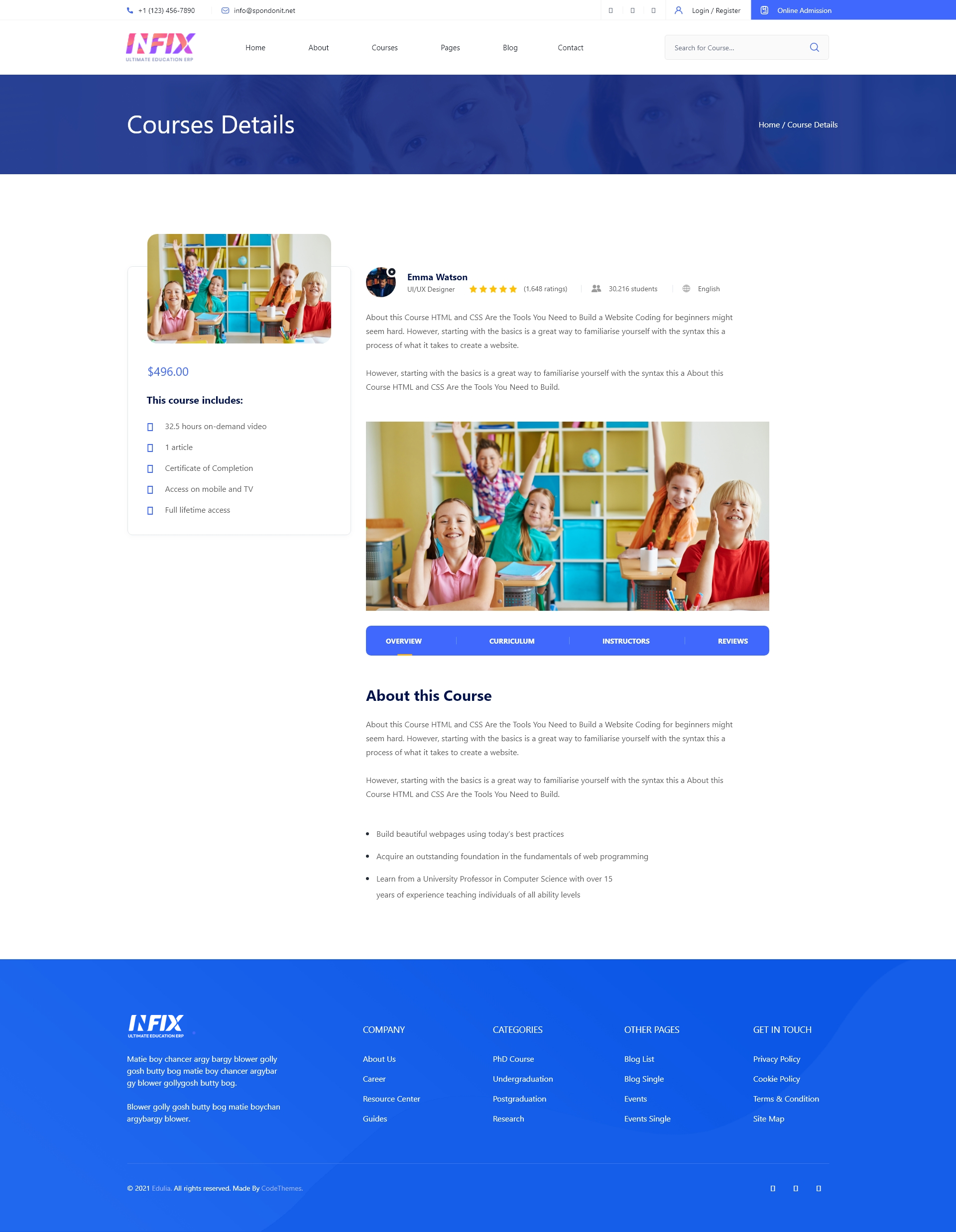 InfixEdu School - School Management System Software by CodeThemes ...
