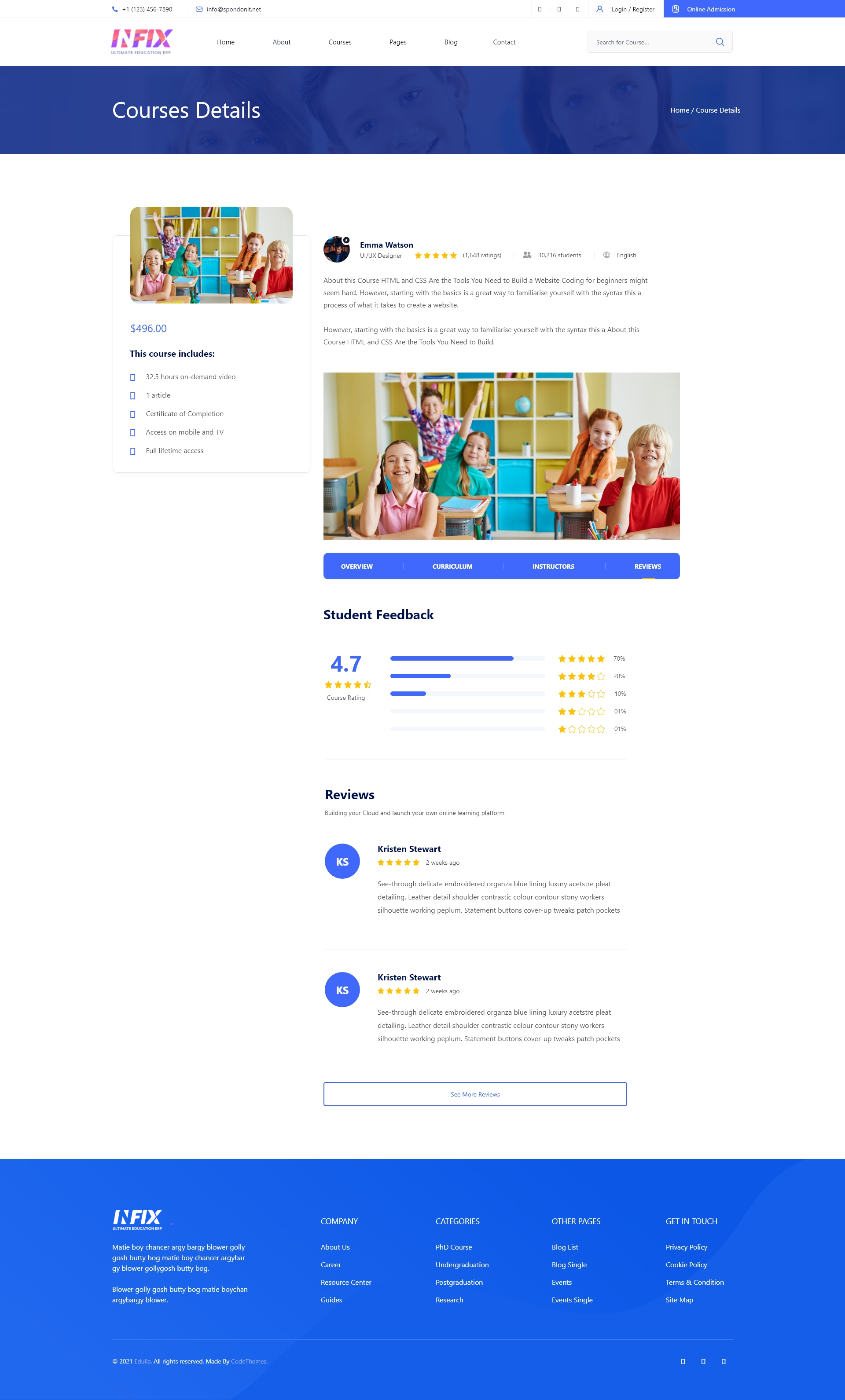 InfixEdu School - School Management System Software by CodeThemes ...