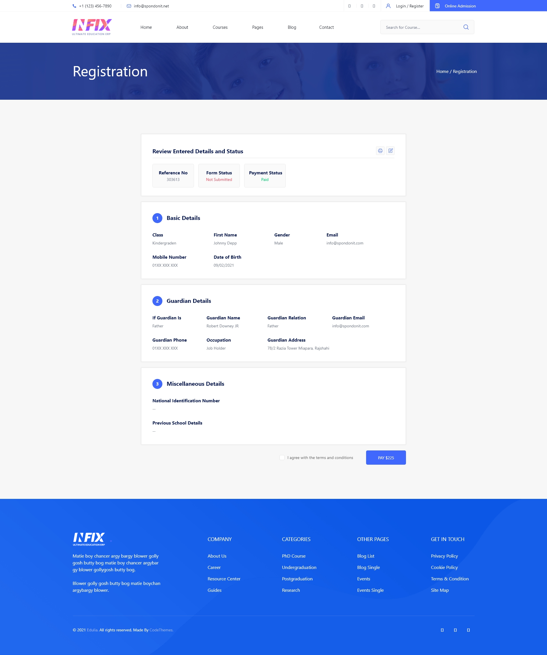 InfixEdu School - School Management System Software by CodeThemes ...