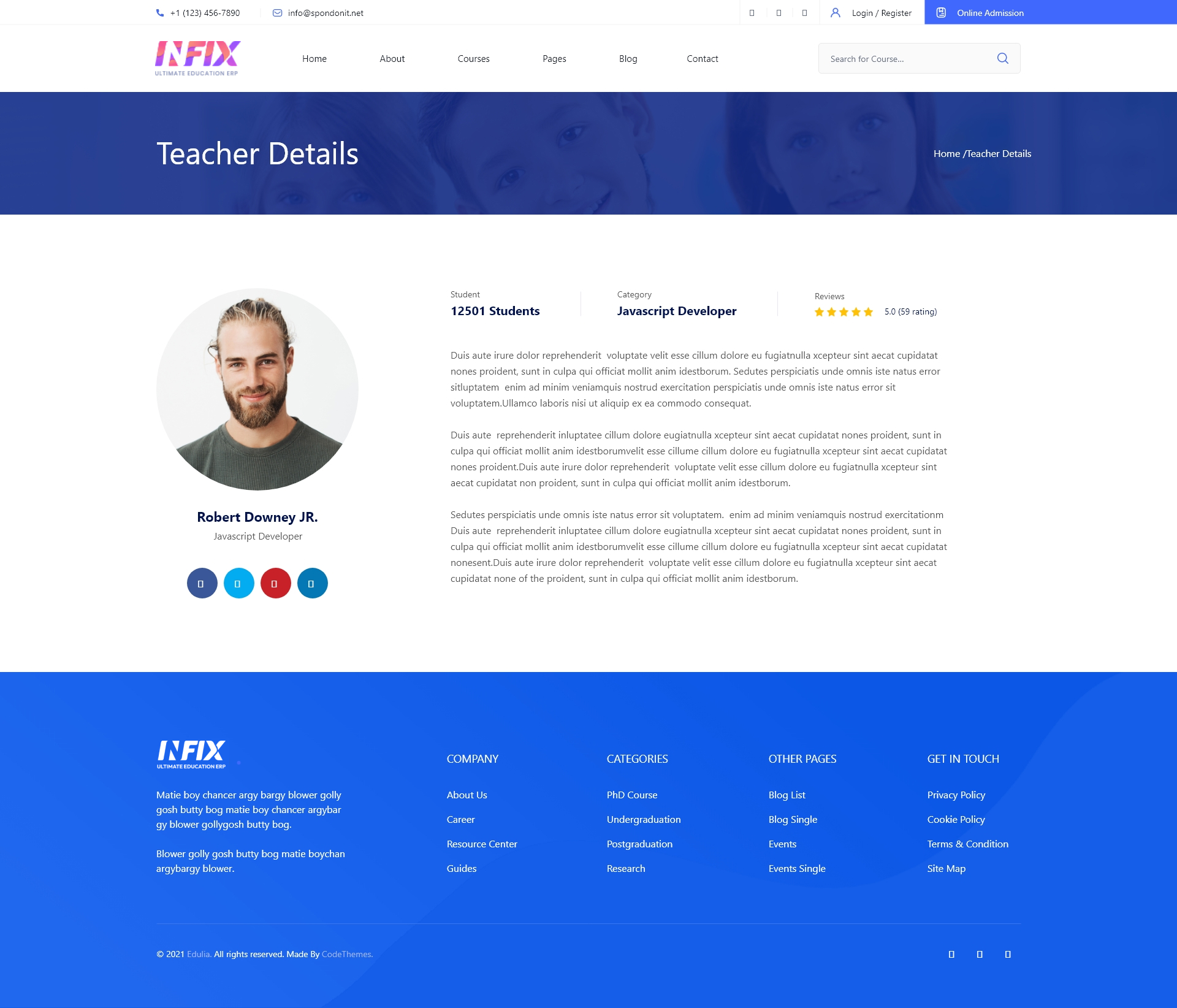 InfixEdu School - School Management System Software by CodeThemes ...
