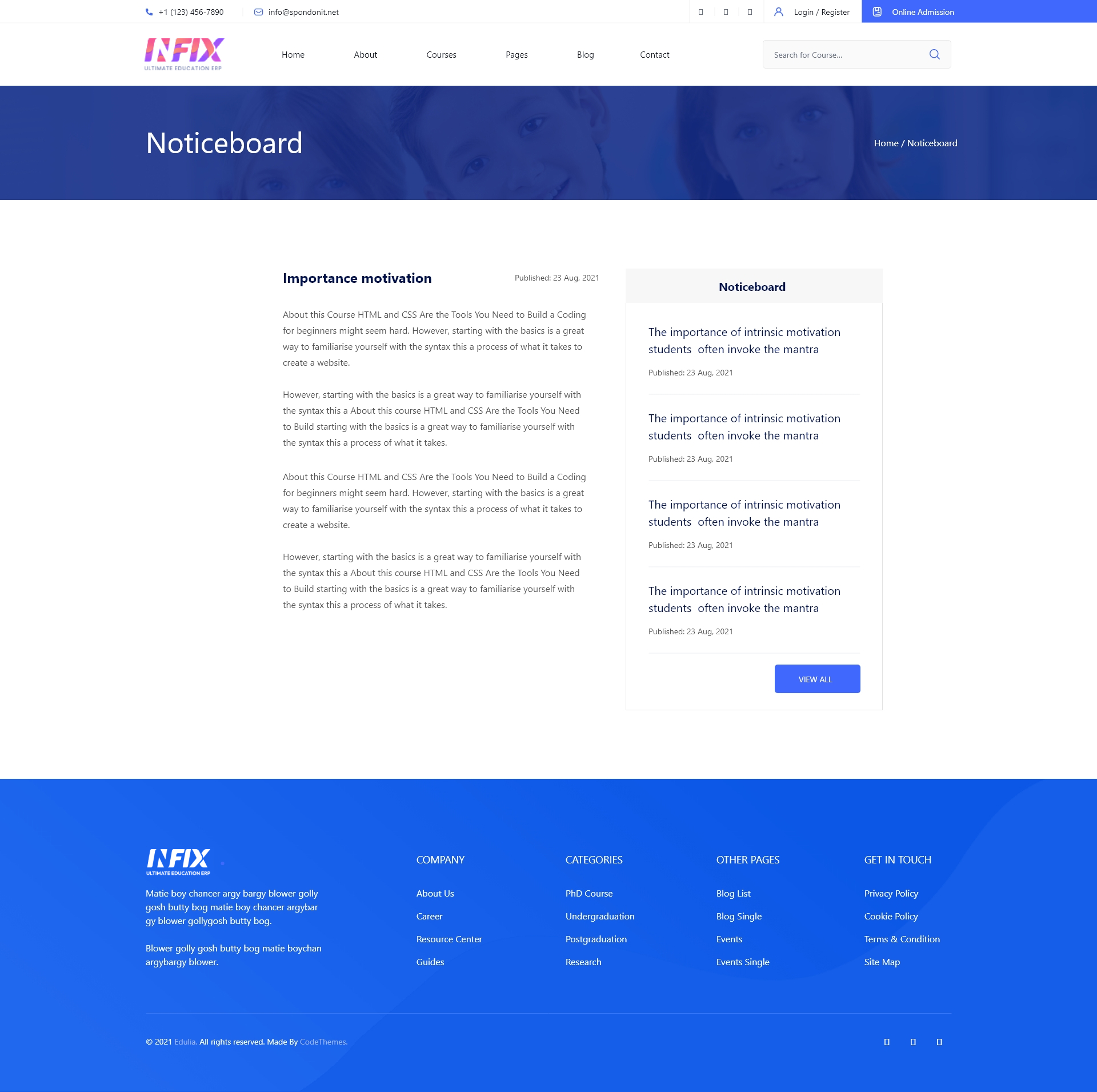 InfixEdu School - School Management System Software by CodeThemes ...