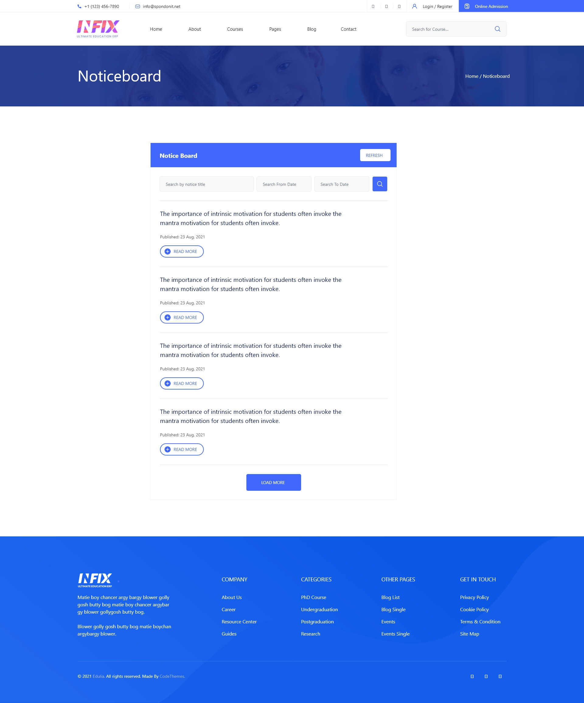 InfixEdu School - School Management System Software by CodeThemes ...