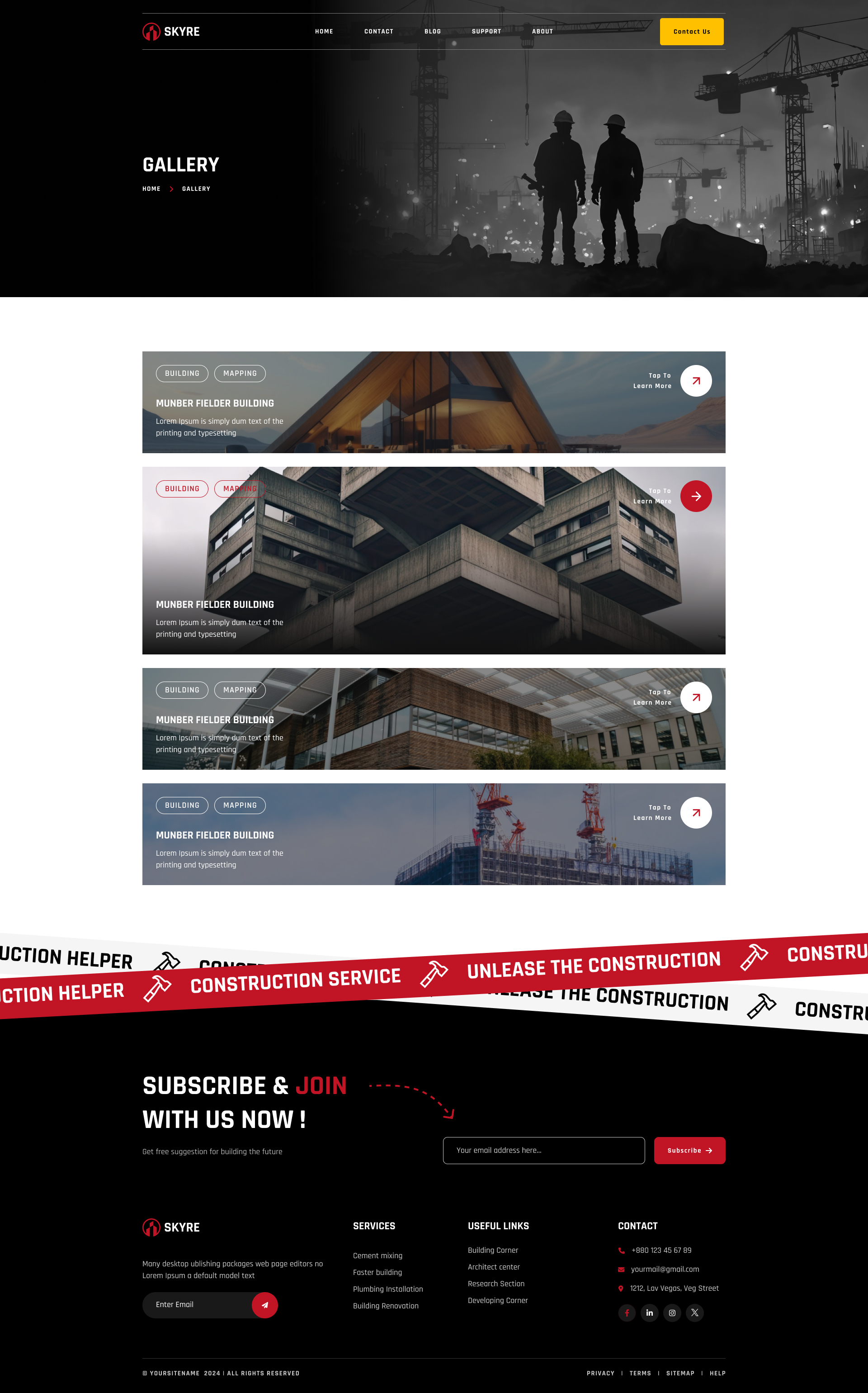 skyre - Building & Construction Services Figma Template by Mugli | ThemeForest