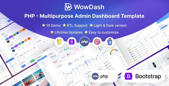 WowDash - PHP - Multipurpose Admin Dashboard Template by wowtheme7