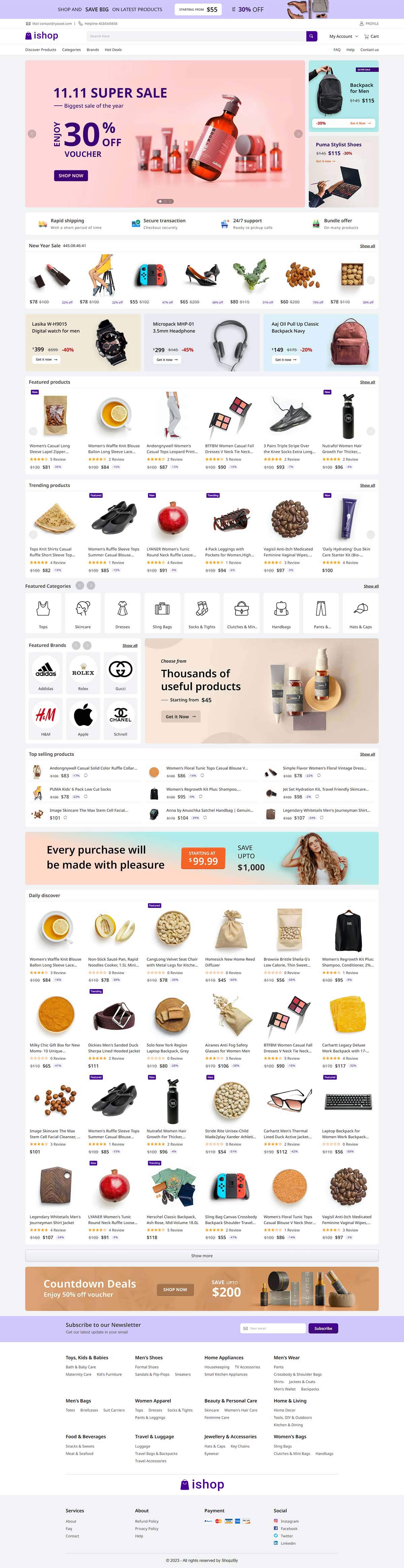 Ishop eCommerce - PWA Multivendor eCommerce CMS - Laravel & Vue by WEBZED