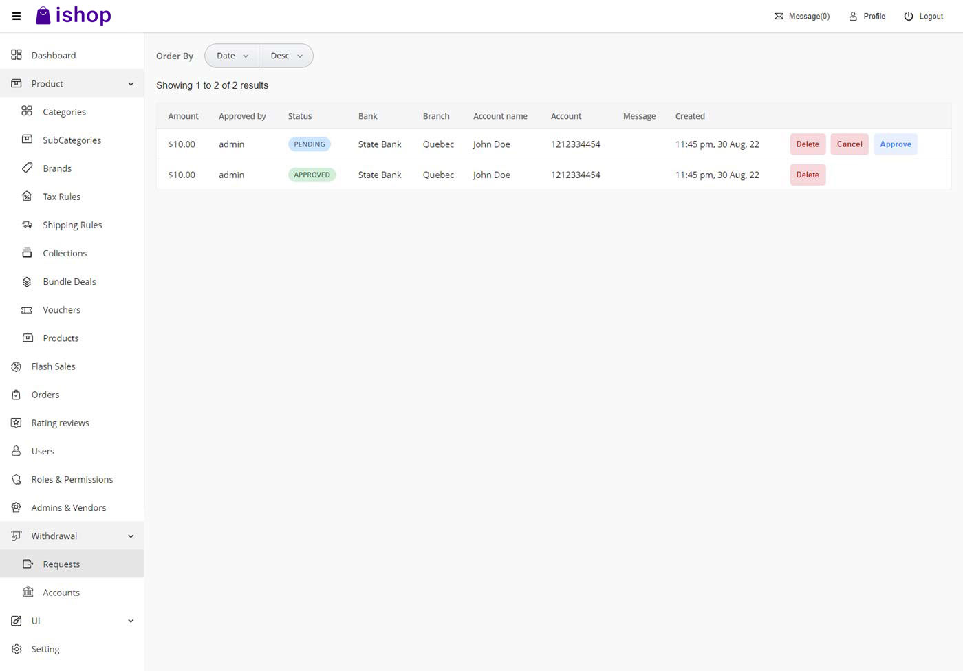 Ishop eCommerce - PWA Multivendor eCommerce CMS - Laravel & Vue by WEBZED