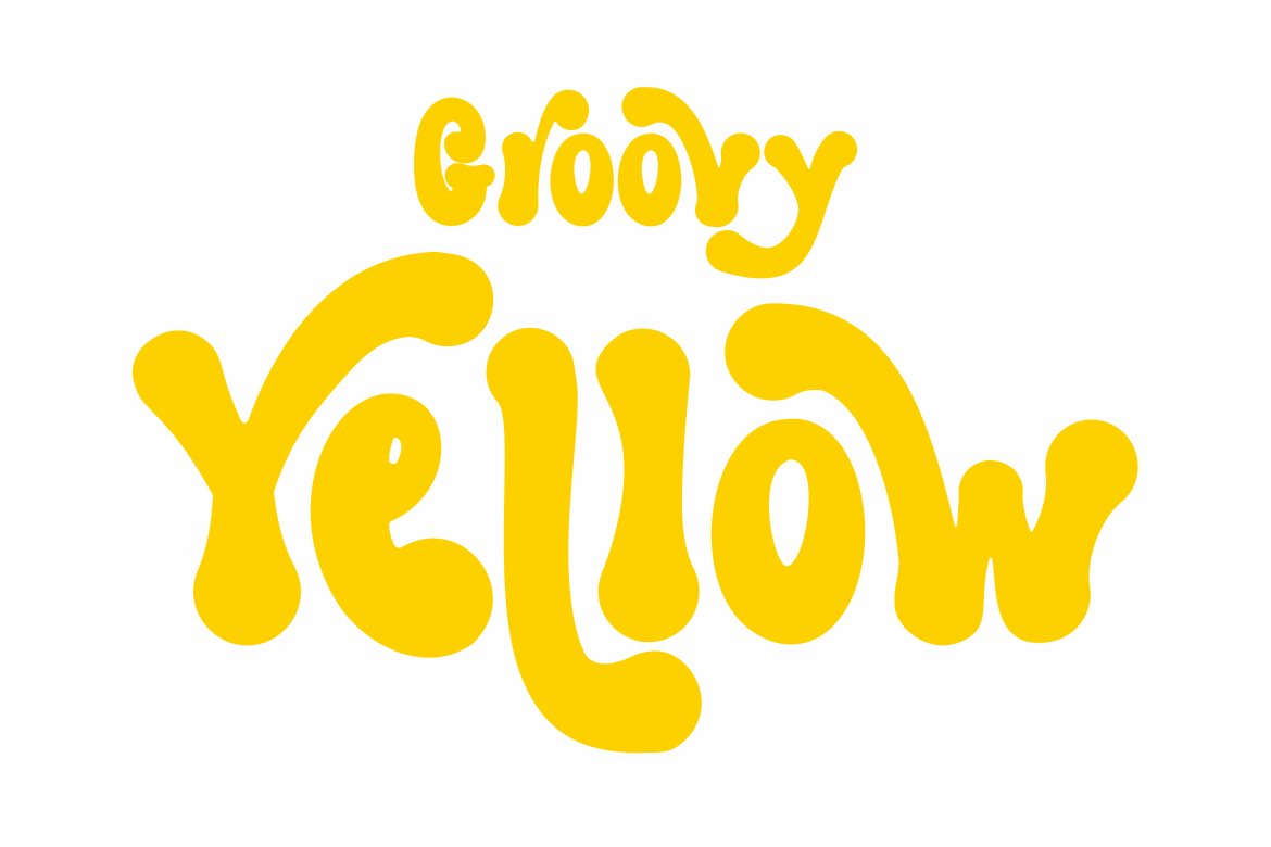 Groovy Yellow - A Display Font, Fonts | GraphicRiver