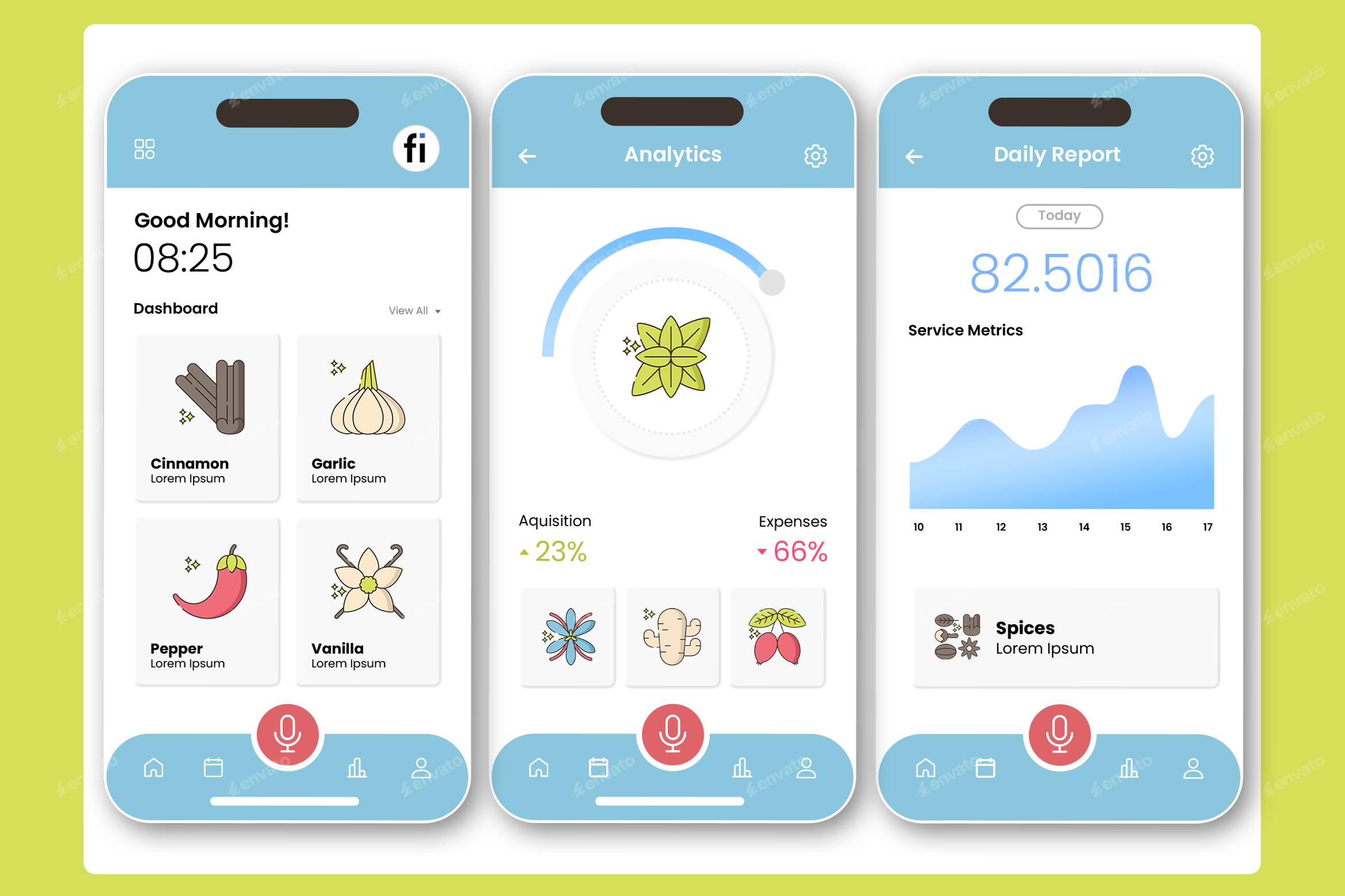 55 Herbs and Spices Icons | Hazel Series, Icons | GraphicRiver