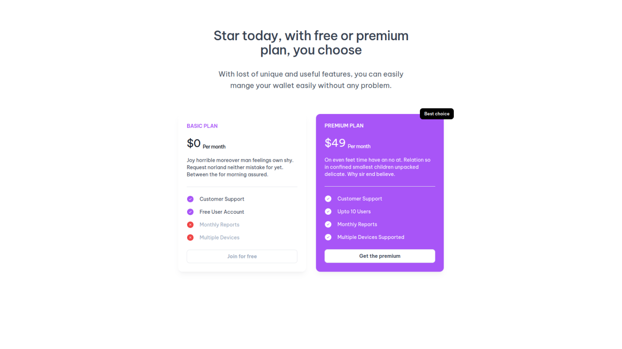Techprice - React Tailwind Pricing Table Template by Techzaa | CodeCanyon