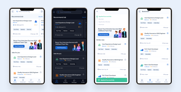 JobBoard - Job Board Job Seeker and Listing Mobile App Template ...