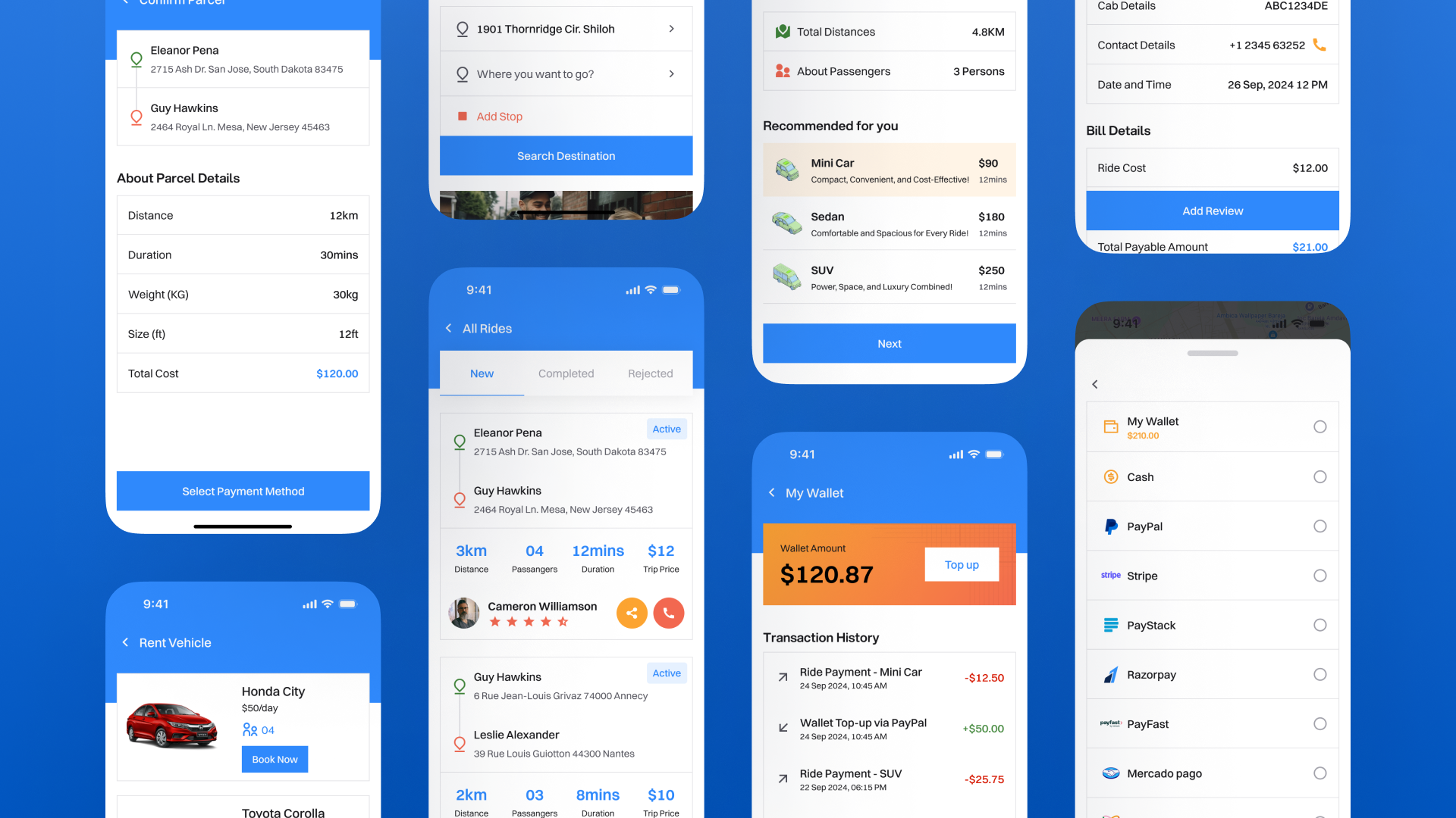 CabME - Flutter Complete Taxi app | Taxi Booking Solution by siddhiinfosoft