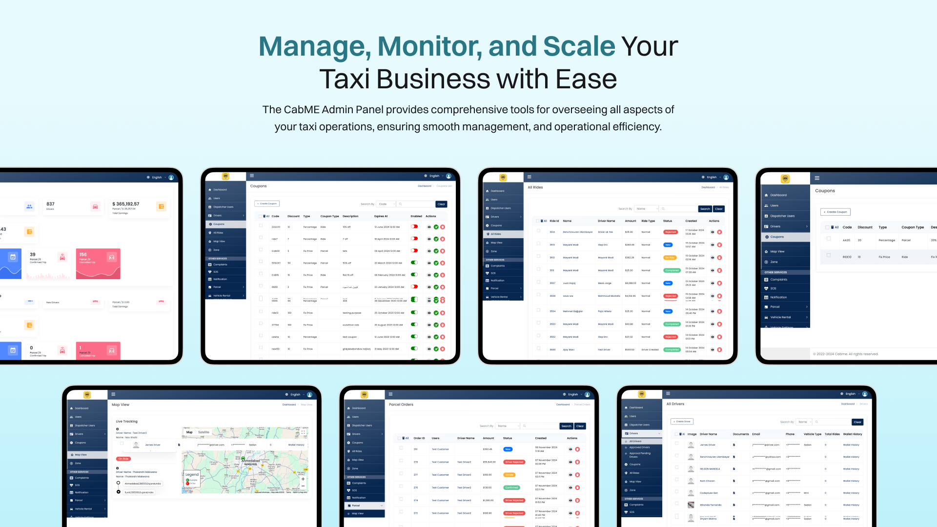 CabME - Flutter Complete Taxi app | Taxi Booking Solution by siddhiinfosoft