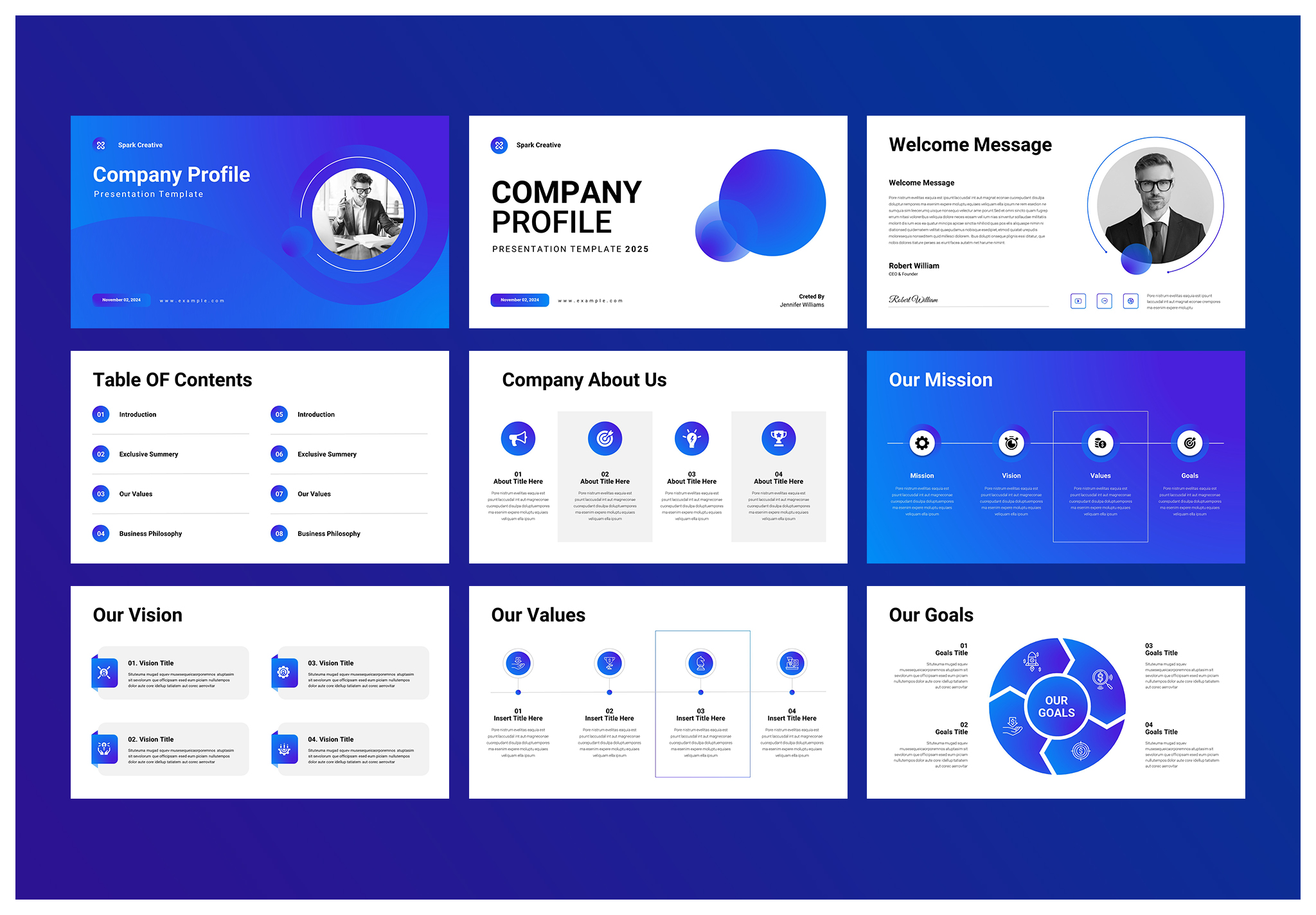 Corporate Business Google_Slide Template, Presentation Templates ...