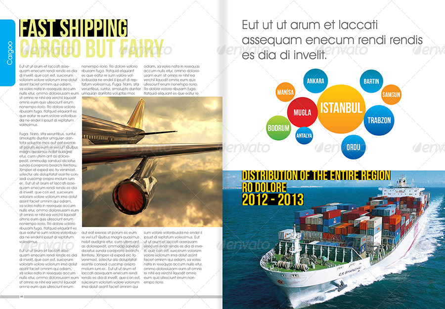 Magazine 50 Pages + 4 Covers Template, Print Templates | GraphicRiver