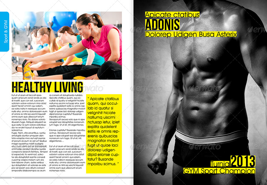 Magazine 50 Pages + 4 Covers Template, Print Templates | GraphicRiver