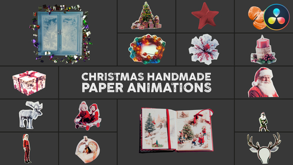 Christmas Handmade Paper Animations | DaVinci Resolve, DaVinci Resolve ...