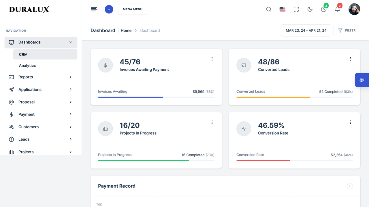 Duralux - Admin & Dashboard React JS Template by maryinparis | CodeCanyon