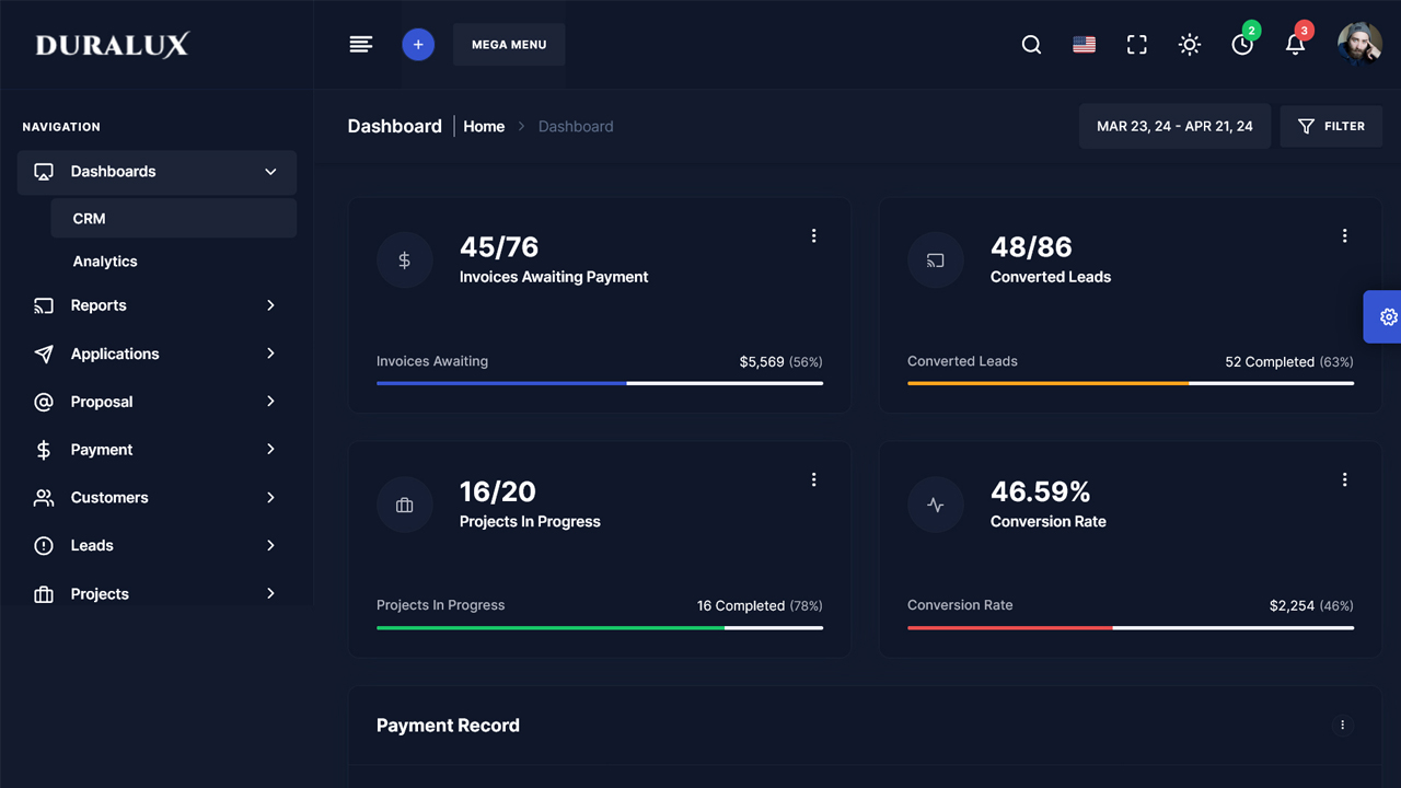 Duralux - Admin & Dashboard React JS Template by maryinparis | CodeCanyon
