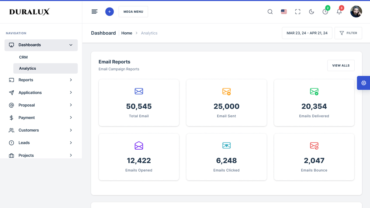 Duralux - Admin & Dashboard React JS Template by maryinparis | CodeCanyon