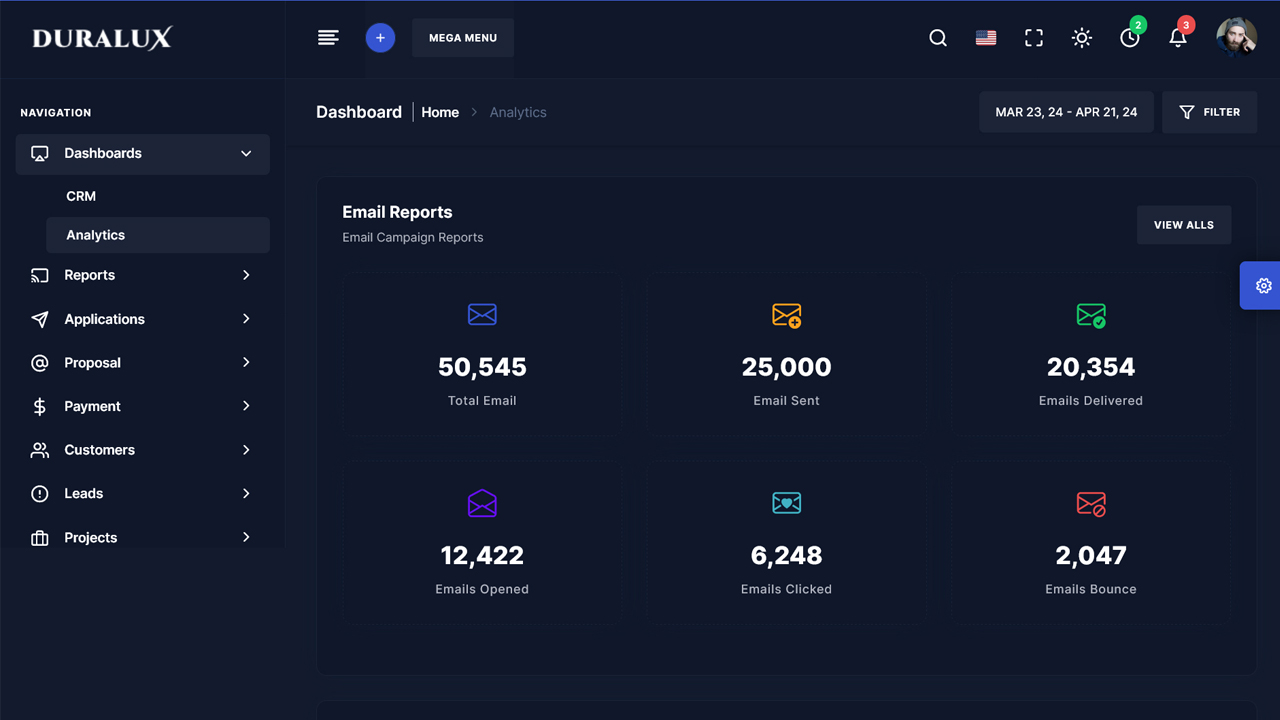 Duralux - Admin & Dashboard React JS Template by maryinparis | CodeCanyon
