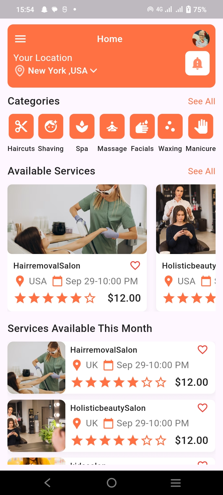 Salon Barber Booking Flutter UI Kit by CodentraTech | CodeCanyon