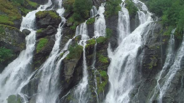 Waterfall Aerial View, Stock Footage | VideoHive