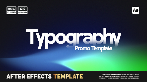 Typography Promo, After Effects Project Files | VideoHive