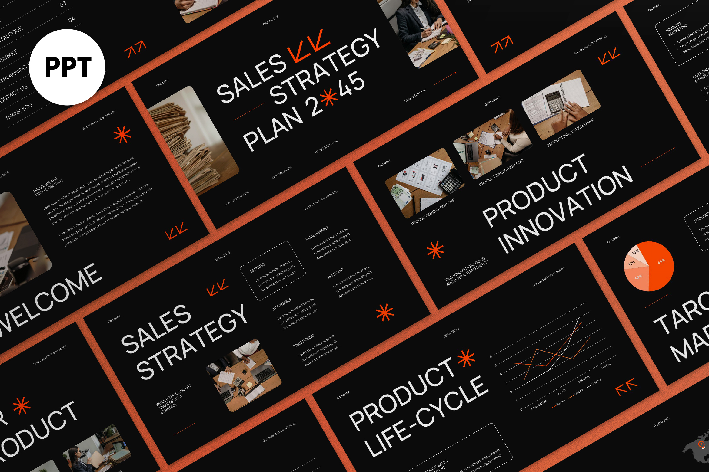 Black Modern Sales Strategy Plan PPT, Presentation Templates | GraphicRiver