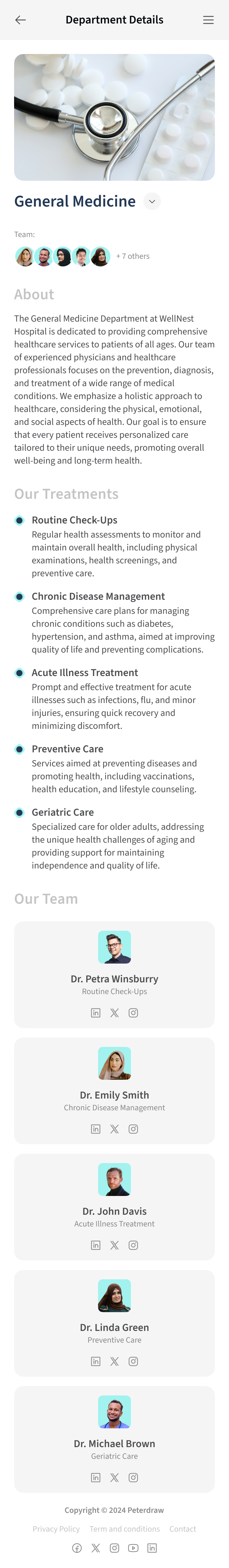 WellNest - Hospital Management Dashboard Figma Template by peterdraw