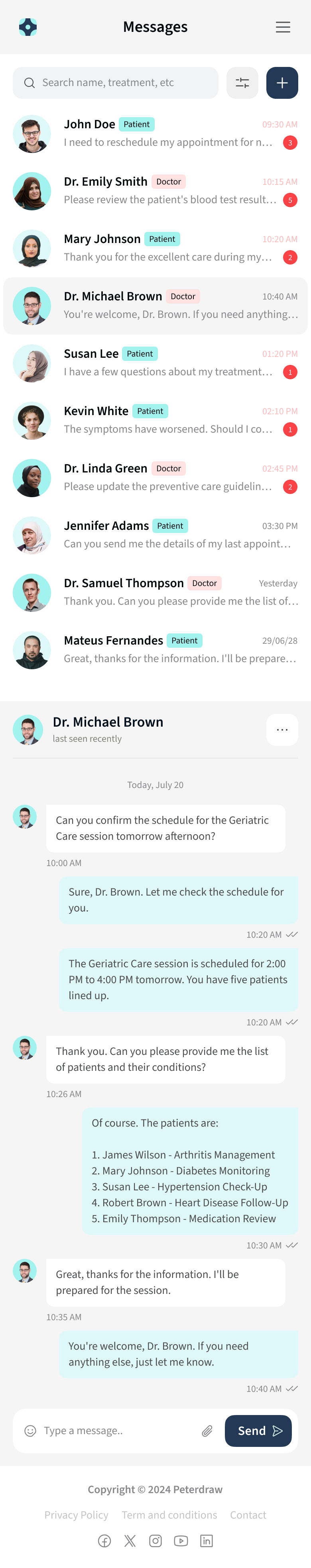 WellNest - Hospital Management Dashboard Figma Template by peterdraw