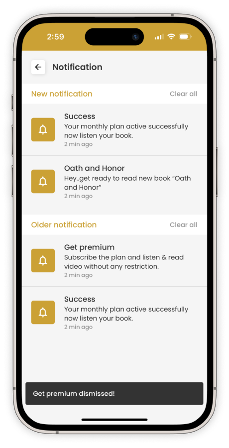 Ebooks Reader and Audiobooks Listen App template in React Native ...
