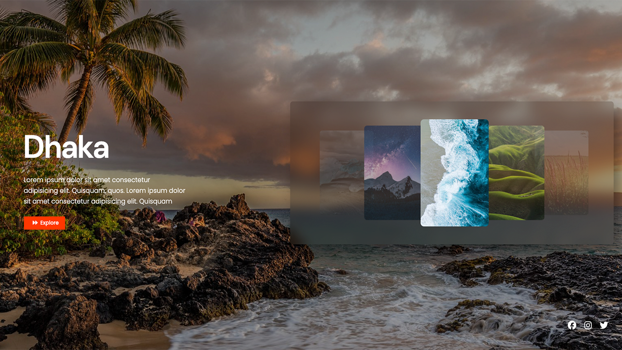 Responsive One-Page Tailwind CSS 3 HTML Template with Hero Carousel ...