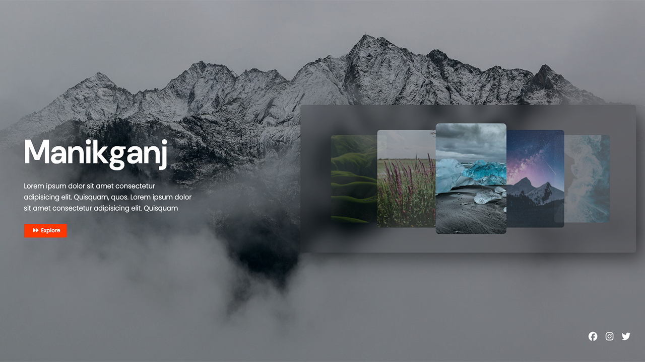 Responsive One-Page Tailwind CSS 3 HTML Template with Hero Carousel ...