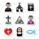 Religion, Catholic Church Vector Icons Set, Vectors | GraphicRiver