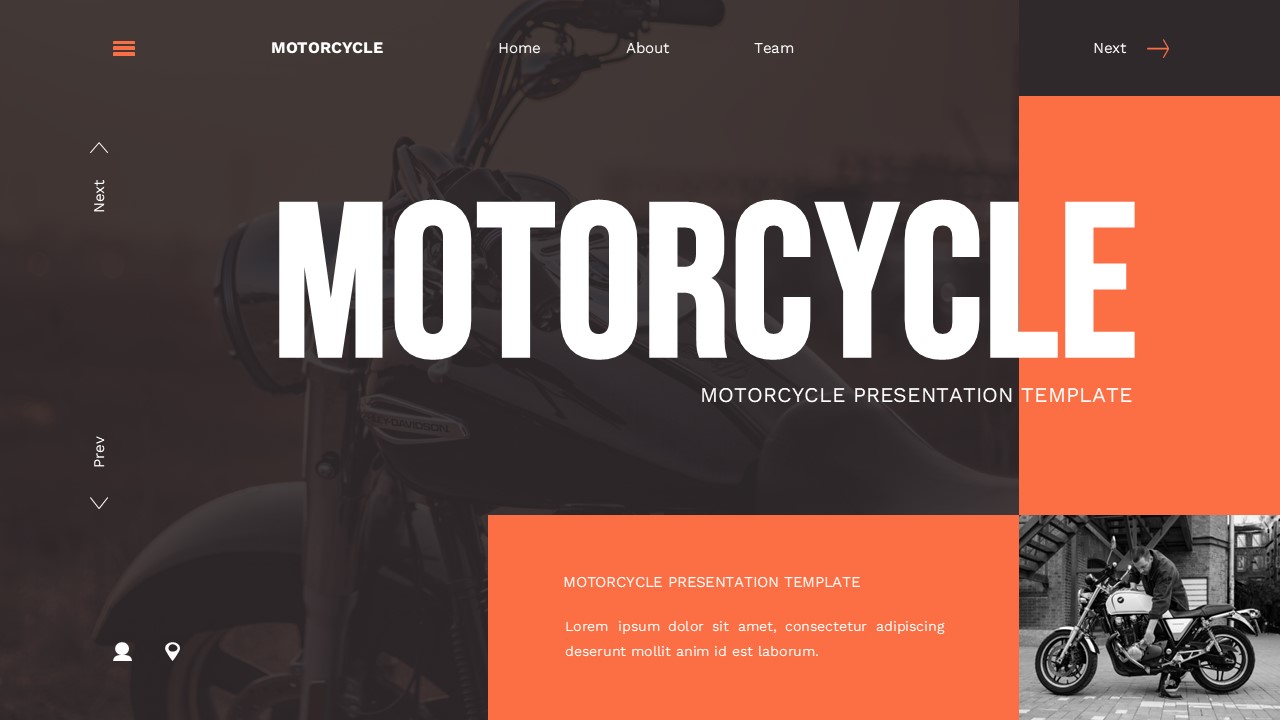 Motorcycle - Motorcycle Powerpoint Templates, Presentation Templates