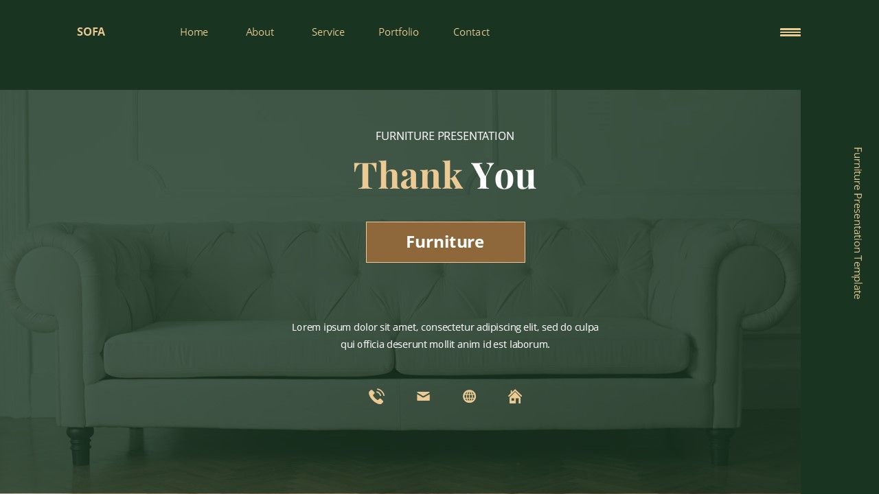 Sofa - Furniture Powerpoint Templates, Presentation Templates ...