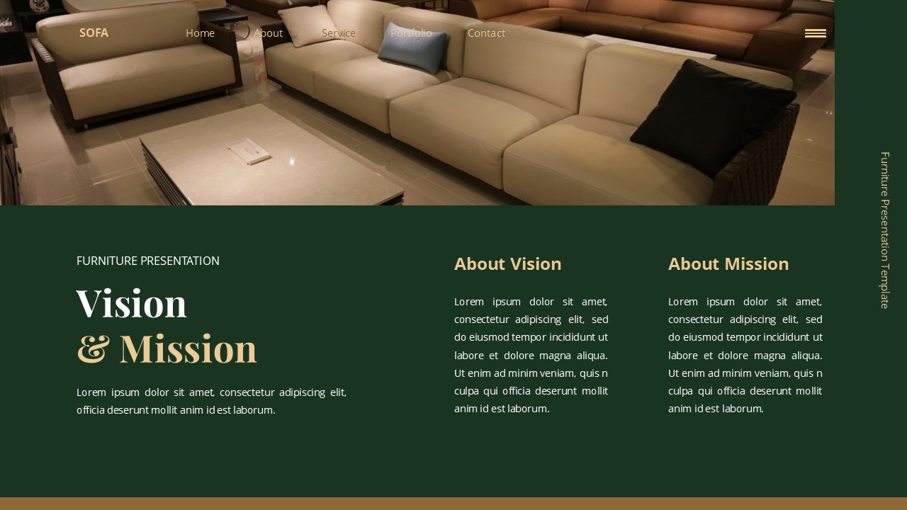 Sofa - Furniture Powerpoint Templates, Presentation Templates ...
