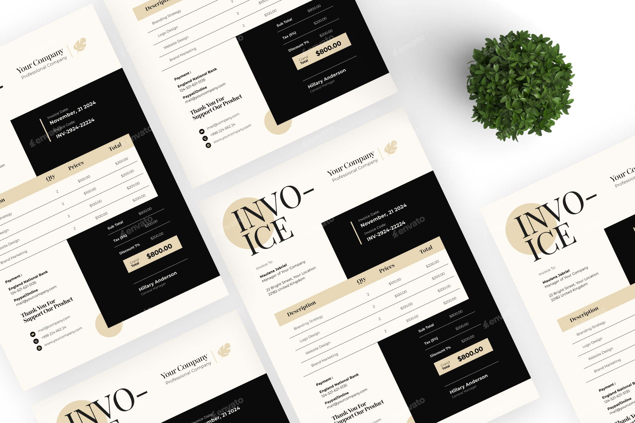 Minimalist Clear - Invoice, Print Templates | GraphicRiver