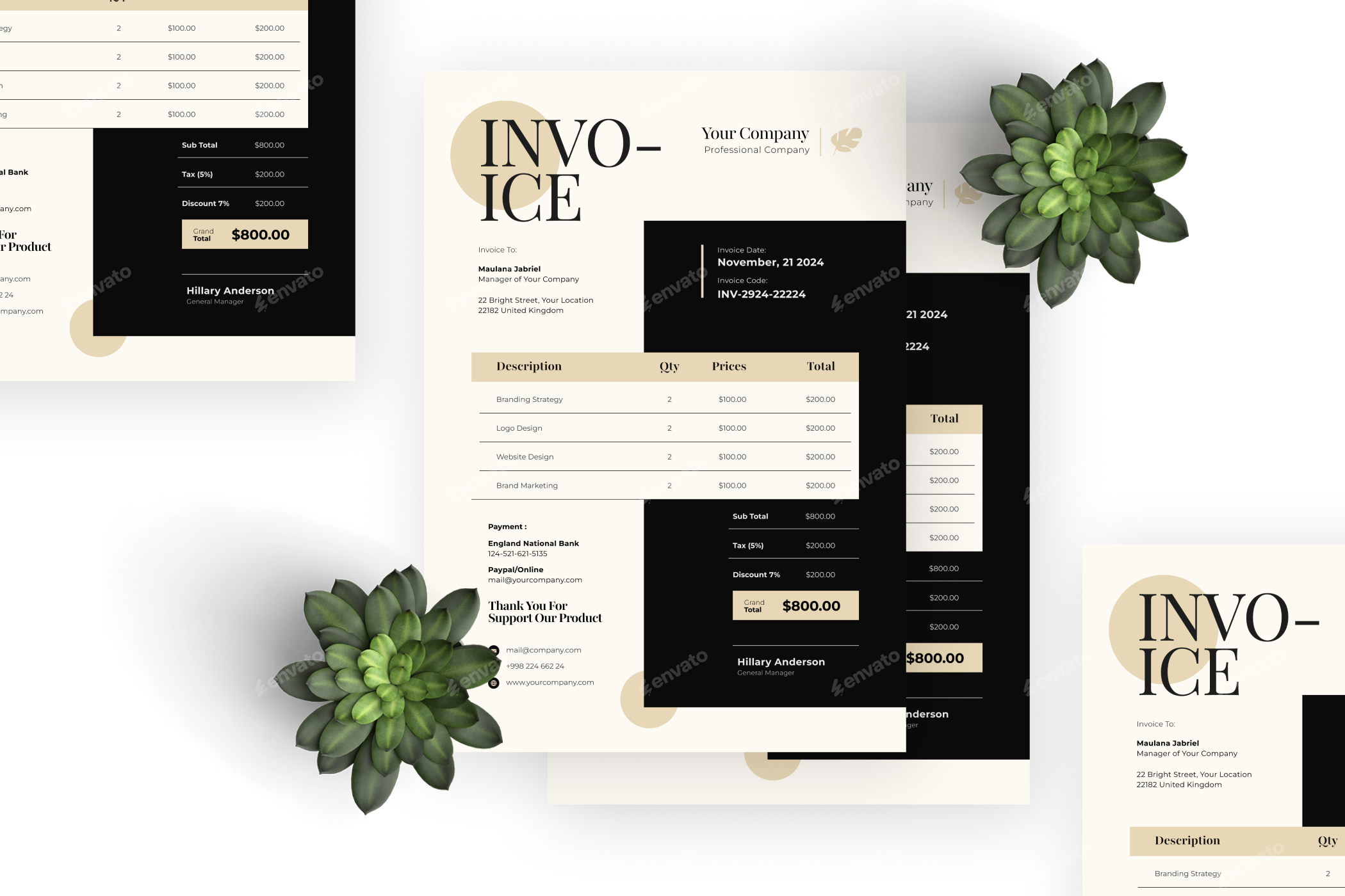 Minimalist Clear - Invoice, Print Templates | GraphicRiver