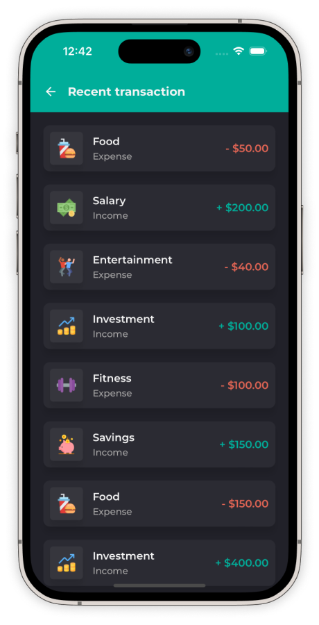 Money Management App Template in Ionic | Finance App Template ...