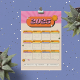 Retro Bright - Calendar, Print Templates | GraphicRiver
