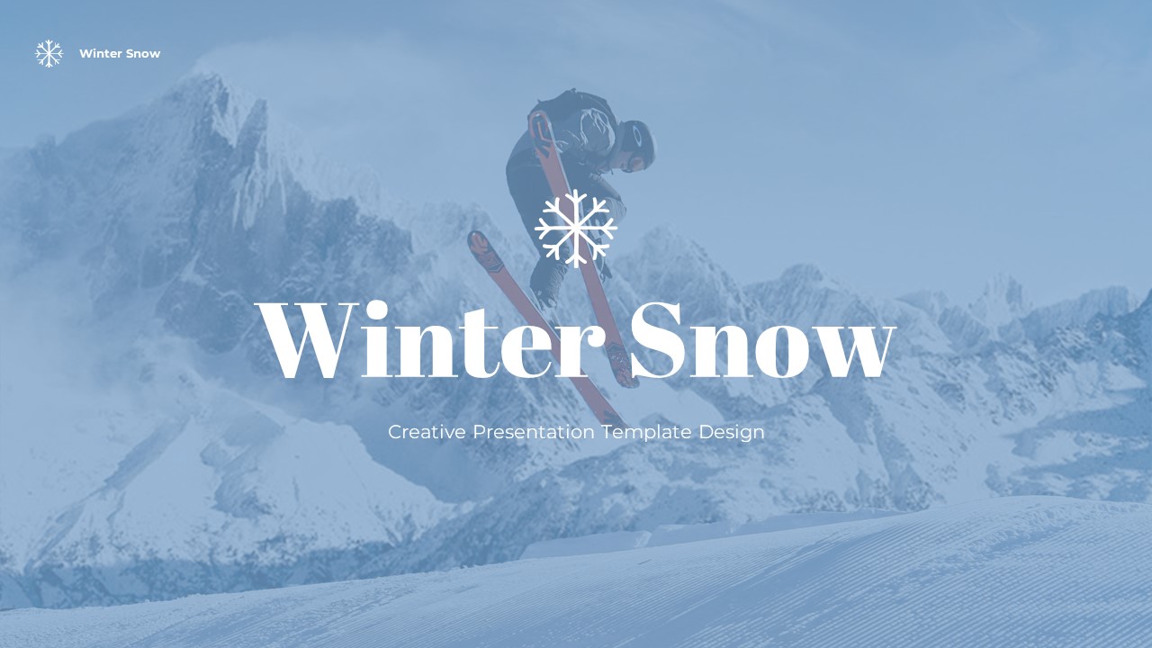 Winter Snow PowerPoint Template, Presentation Templates | GraphicRiver