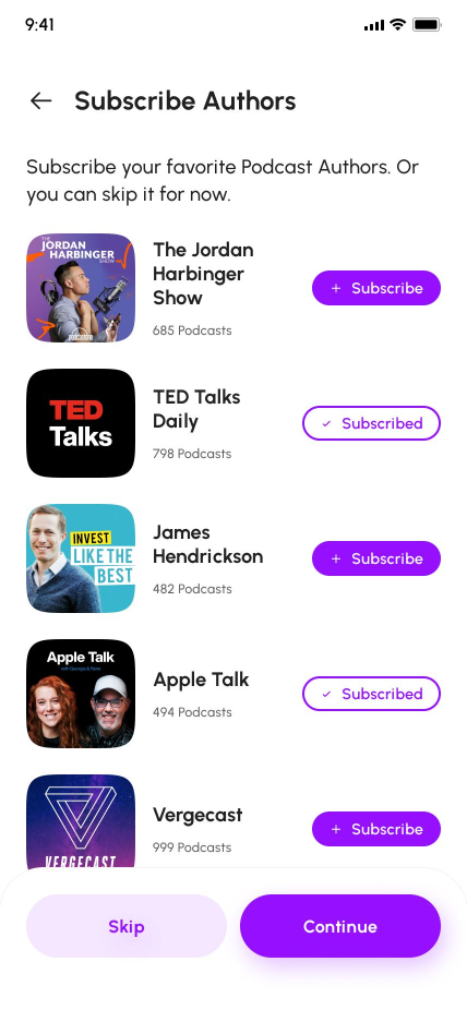WeTalk - Podcast & Audiobook React Native Expo App Ui Kit by lalaWeb