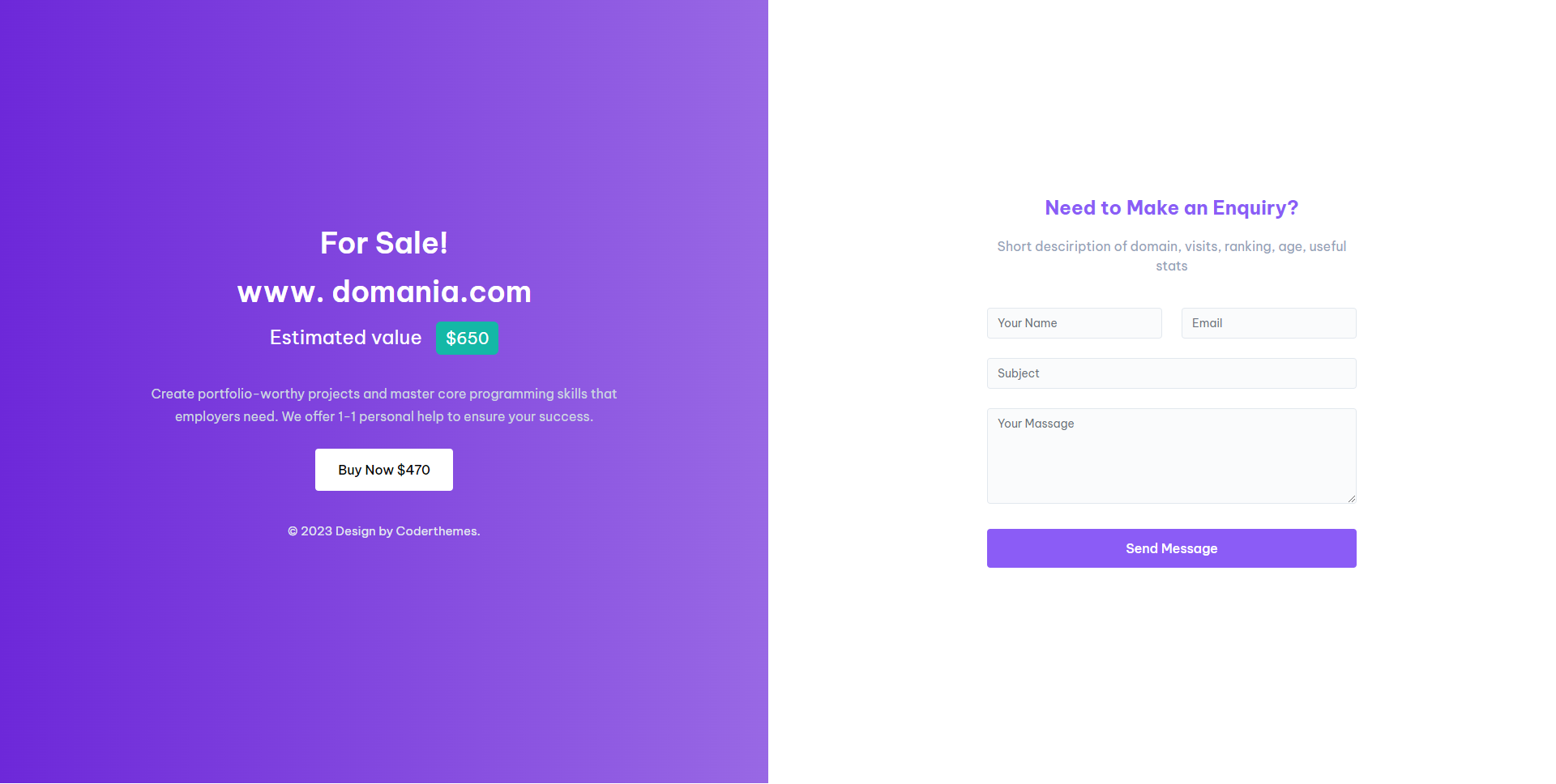 TechDomain - Next.js Tailwind Domain Template by Techzaa | CodeCanyon