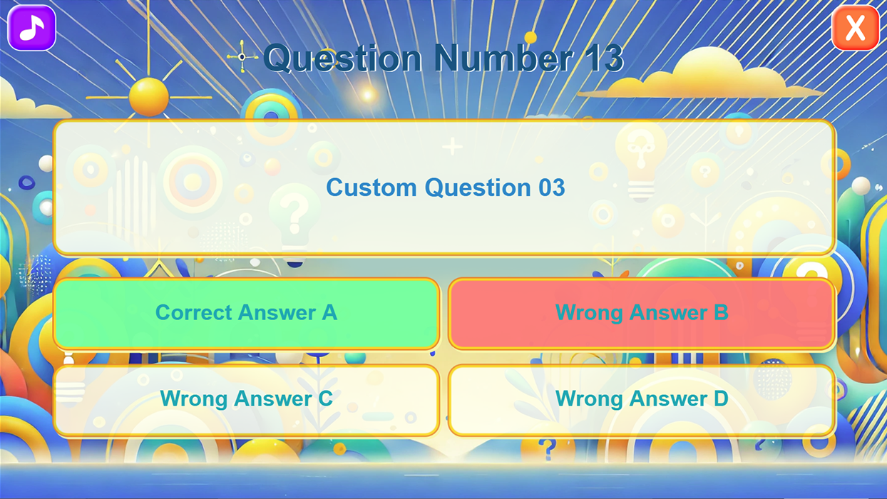 Quiz Master ( Construct 3 | C3P | HTML5 ) 2000 Questions Game by Pro_Gaming