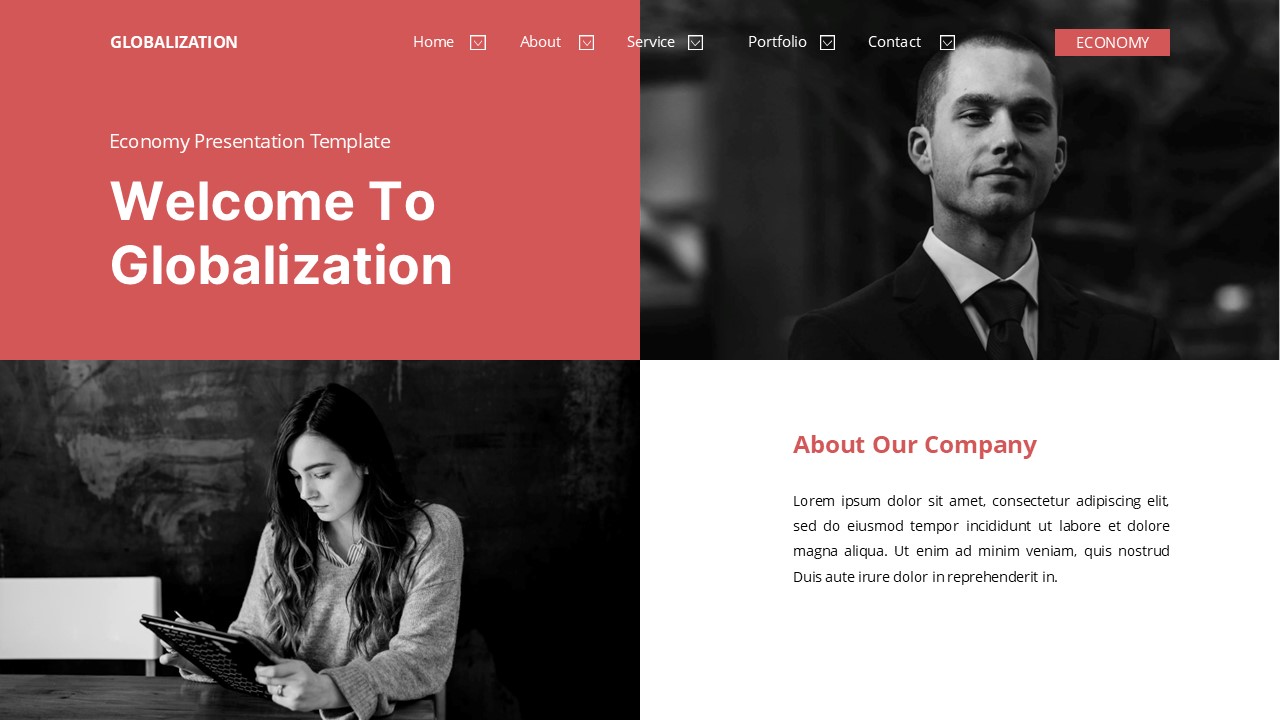 Globalization - Economy Powerpoint Templates, Presentation Templates