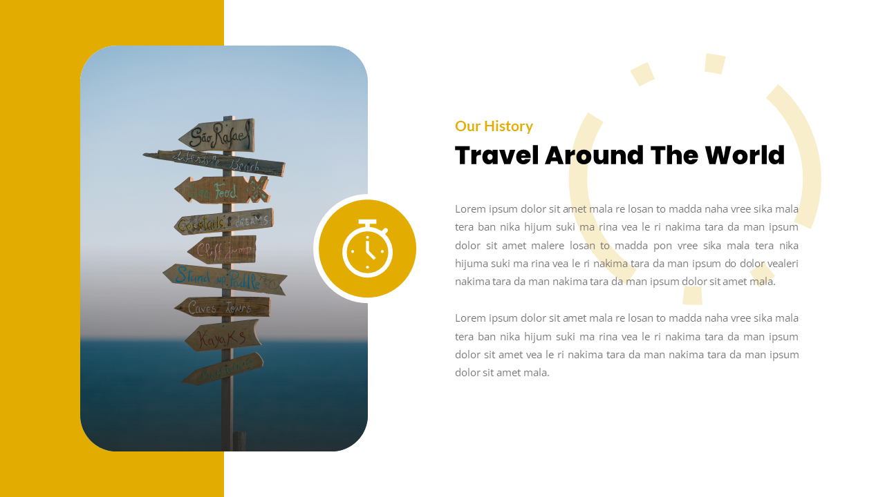 Travel Agency Presentation PowerPoint Template, Presentation Templates