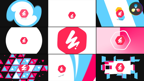 Stylish Logo Transitions for DaVinci Resolve, DaVinci Resolve Templates