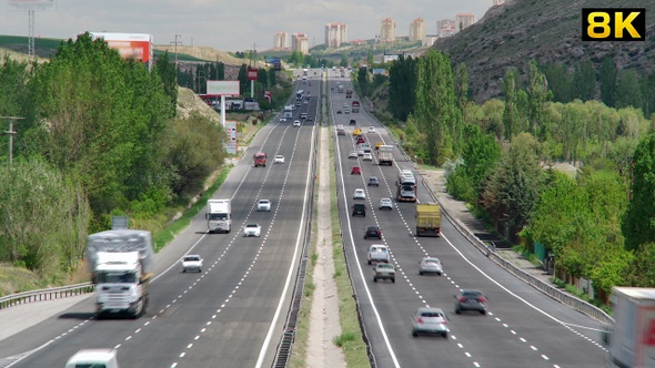 Straight Highway Traffic, Stock Footage | VideoHive